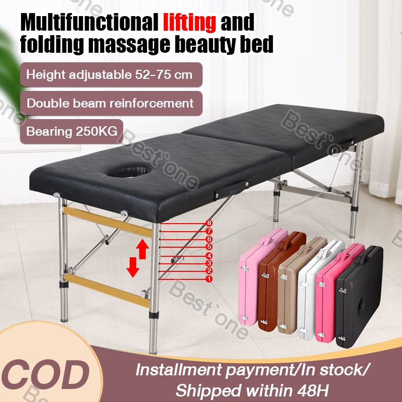 Foldable Sturdy Comfortable Beauty Bed Massage Bed Spa Facial Portable ...