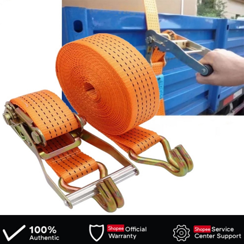 10M*4cm Heavy Duty Adjustable Ratchet Cargo Tie Down Strap Luggage Belt ...