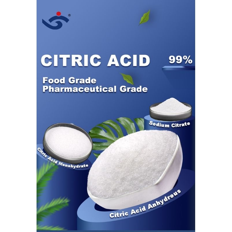 Citric acid/lemon salt/sour salt food grade (repack 1kg) | Shopee ...