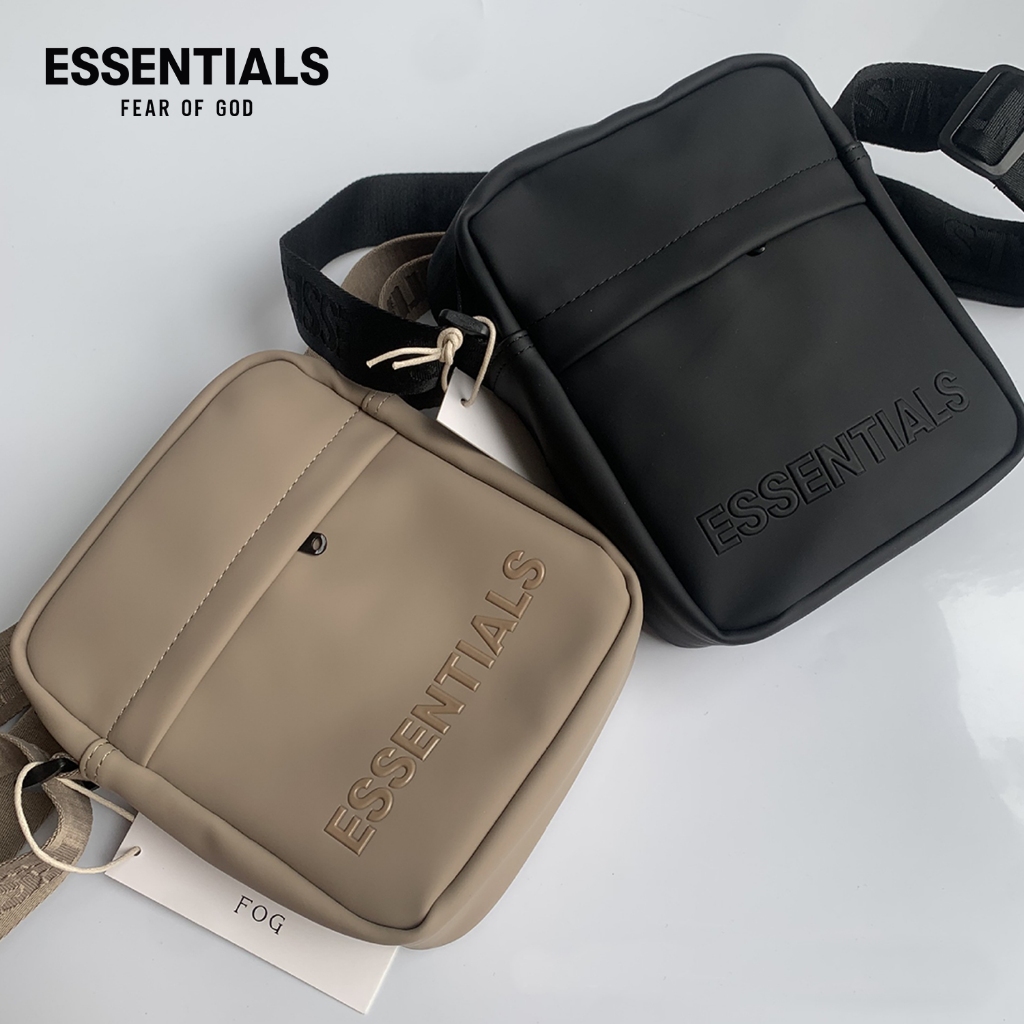 GV Essentials Fear of God Sling Bag Cream Black Waterproof For Men For ...