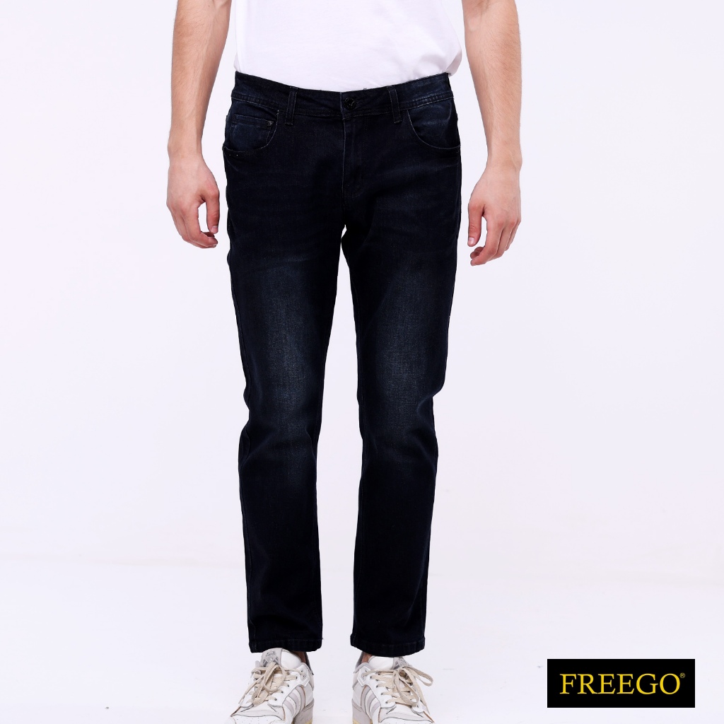 Freego Mens Denim Long Pants Slim Tapered Fit Stretch GSB23-0025 ...