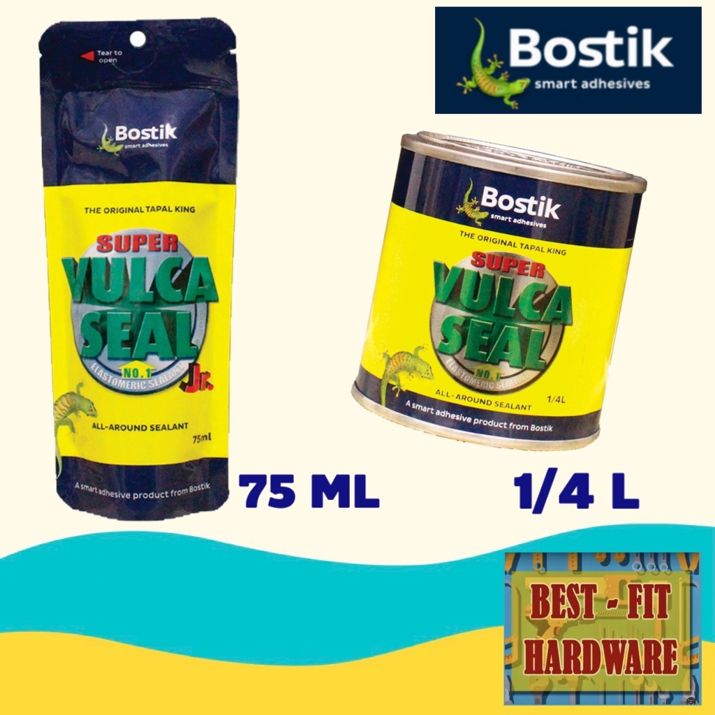BOSTIK Super Vulcaseal Adhesive Elastomeric Sealant 75ml and 1/4L PER ...