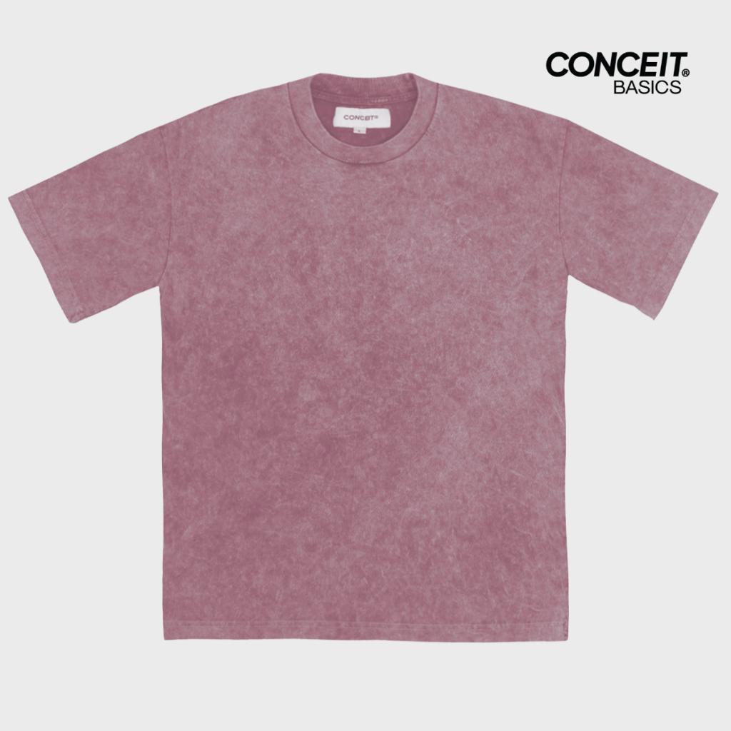 CONCEIT Vintage Acid Wash Plain Tee | Shopee Philippines