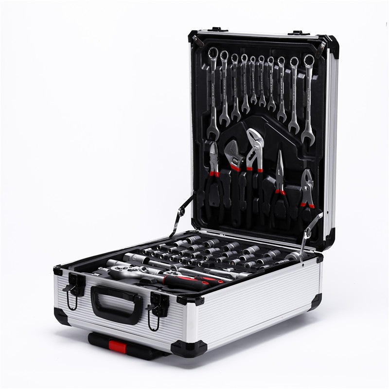 Precision Tools Set - 187-Piece COD Toolbox with Lock and Trolley ...