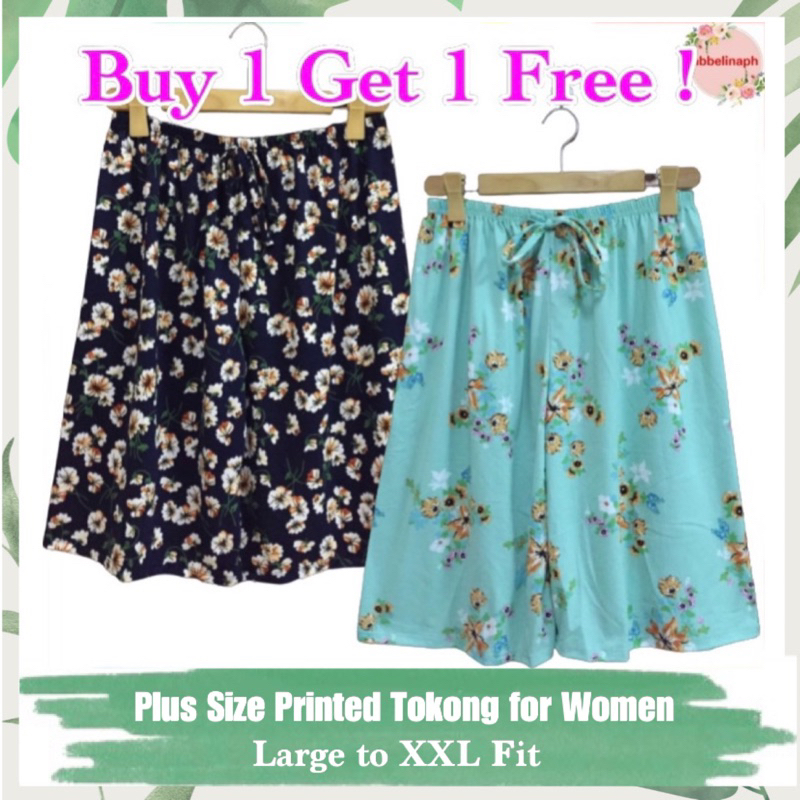 Buy-1-Get-1-Free! Plus Size Printed Tokong for Women | Shopee Philippines