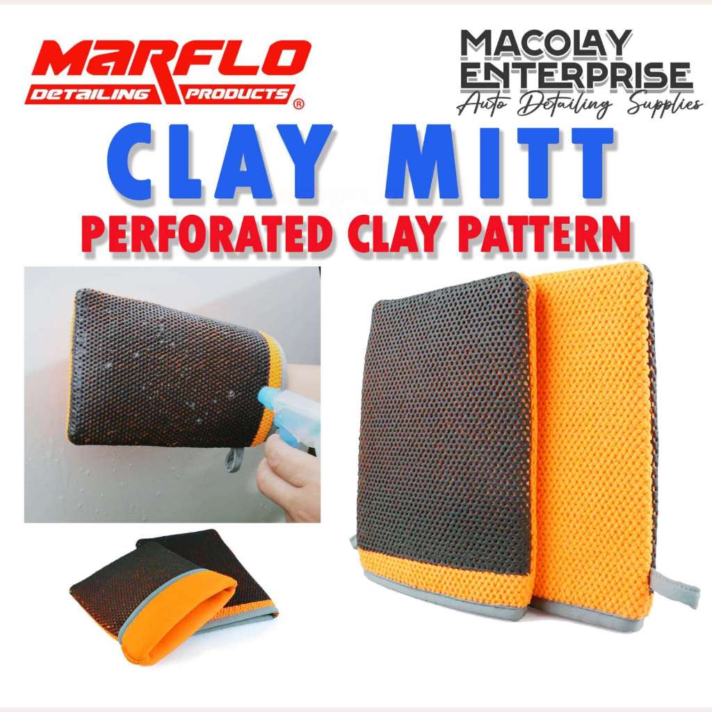 CL-06 MARFLO Perforated Car Detailing Clay Mitt Macolay Enterprise ...