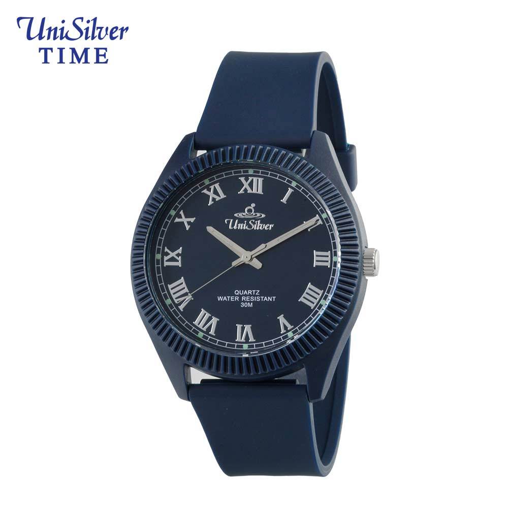 UniSilver TIME Men's Navy Blue Analog Rubber Watch KW4410-1004 | Shopee ...