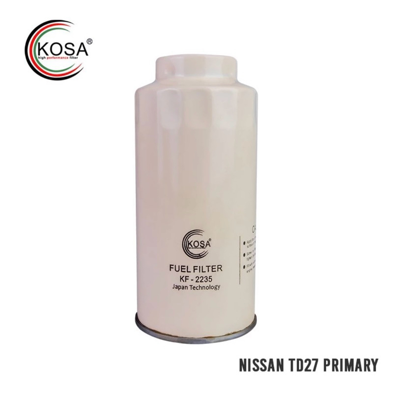 FUEL FILTER KF-2235 (FC-235) 16405-01T70 NISSAN TD27 PRIMARY “KOSA ...