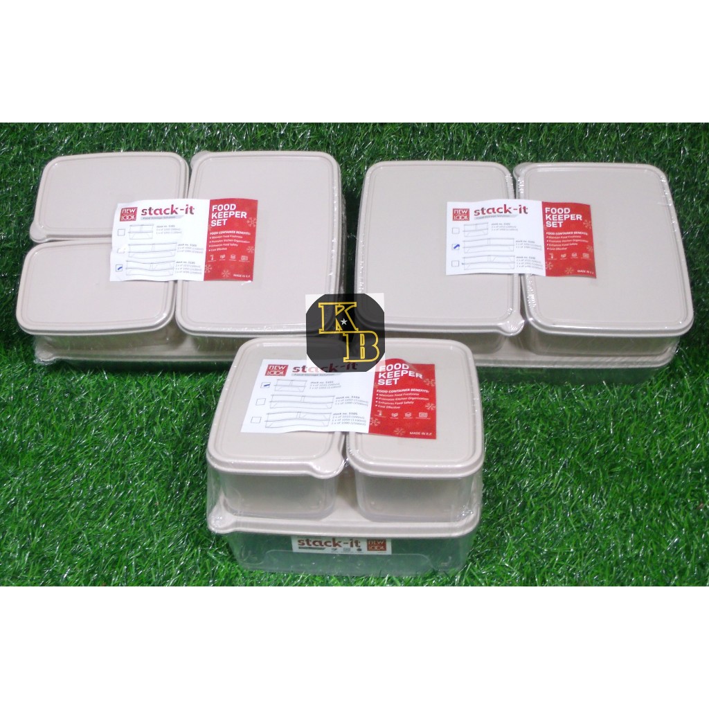 Stack-It Food Storage/keeper Set | Shopee Philippines