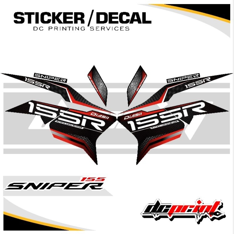 Yamaha Sniper 155 R - Stock Decal / Sticker Glossy Finish | Shopee ...