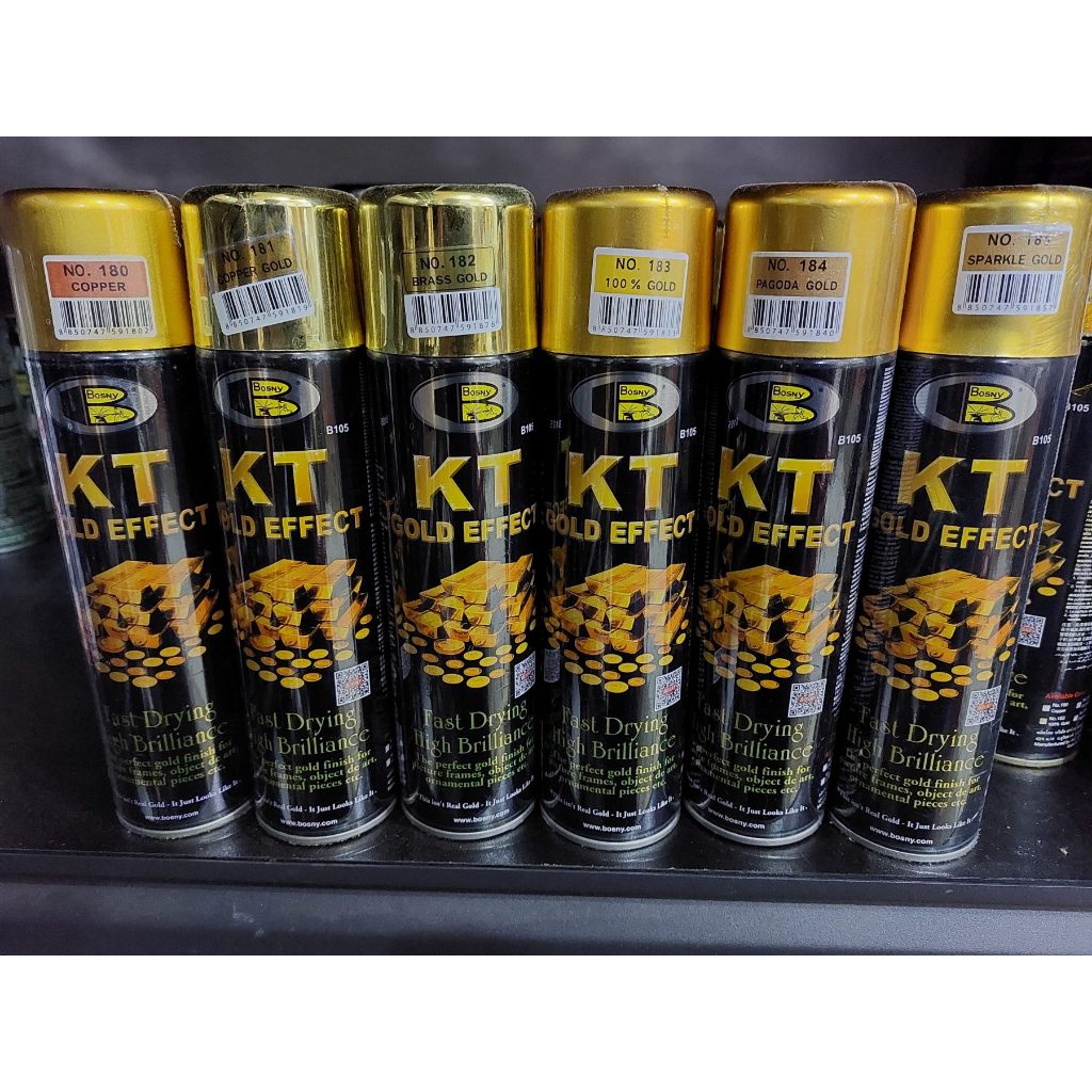 Bosny KT Gold Effect Color - 6 Colors To Choose From , Spray Paint ...