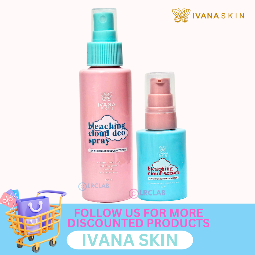 IVANA SKIN UNDERARM SET Bleaching Cloud Deo Spray and Serum Whitening ...