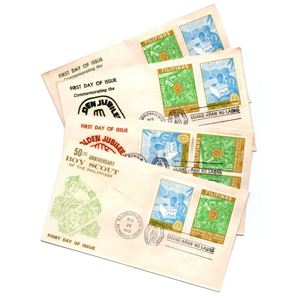 1973 First Day Cover Cachet 50th Golden Jubilee of Scouting Postage ...