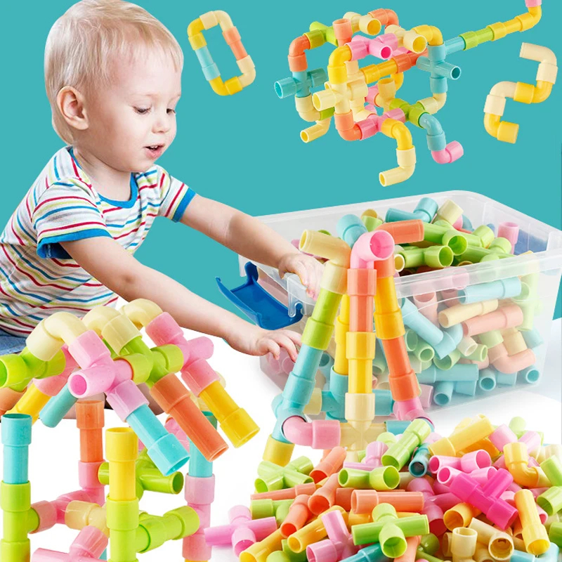 Assembly and Puzzle Puzzle Plastic Water Pipe DIY Assembly Pipe Block ...