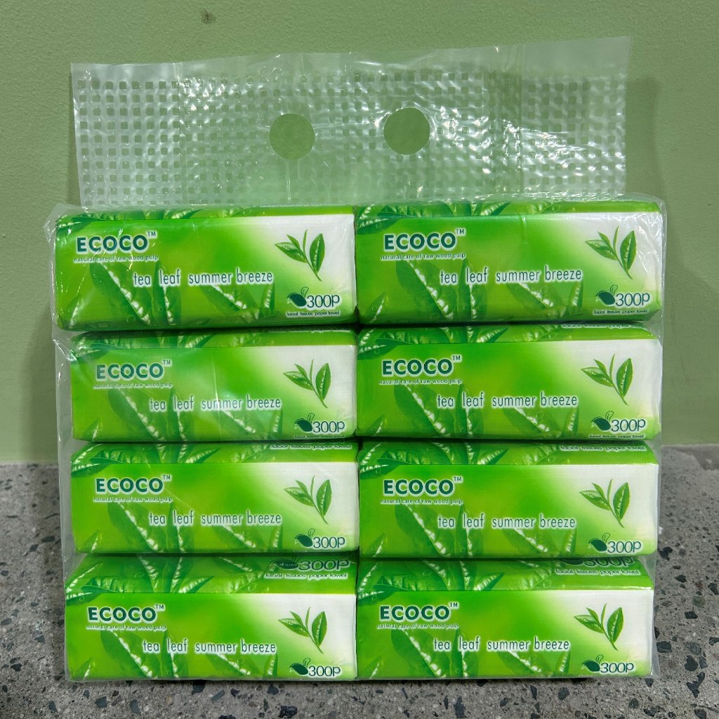 8PCS/1PACK 300 Sheets Disposable Inter-Folded Facial Tissue cleaning ...