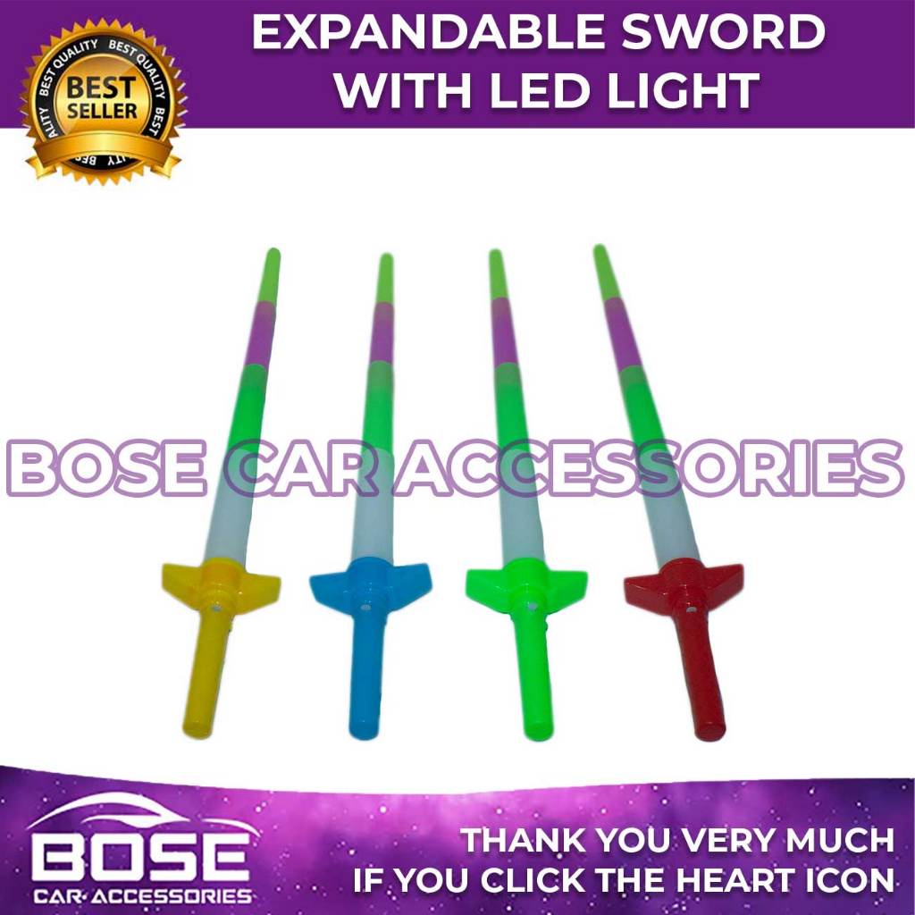 1 PC Extendable Sword with LED Light / Glowing Shark Sword with Sounds ...