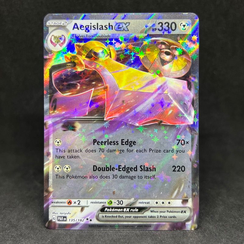 Pokemon TCG Aegislash ex Ultra Rare 135/182 2023 Scarlet & Violet Paradox Rift | Shopee Philippines