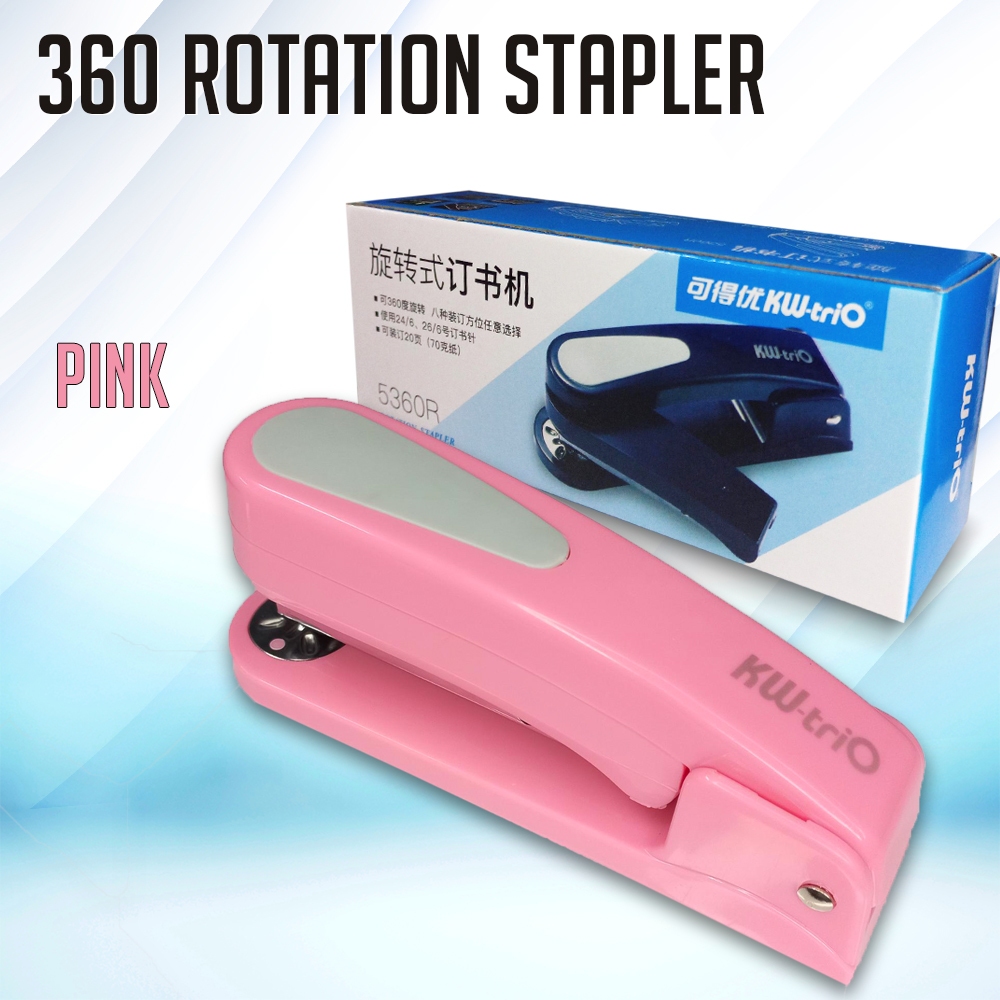 KW-TRIO 360 Stapler Rotation Heavy Duty Stapler 24/6 Staples Effortless ...