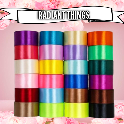 RADIANT THING 5cm 25Yards/Roll ribbon, satin ribbon, decorative ribbon ...