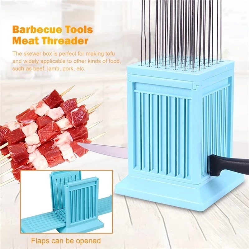 Multifunctional Meat Piercer Skewer Machine Barbecue Beef tofu Slicer ...