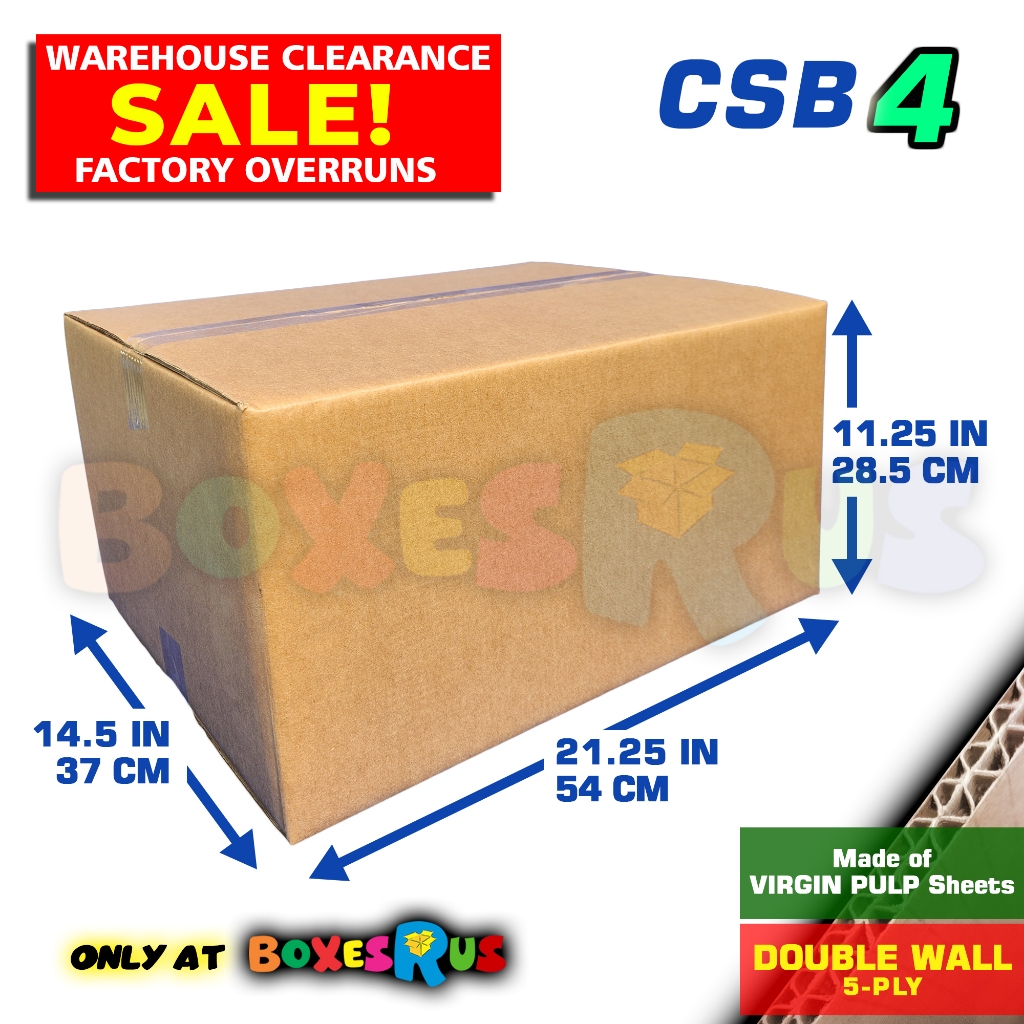 Corrugated Carton Clearance Sale BOX 4 CSB4 HIGH Quality Heavy Duty ...