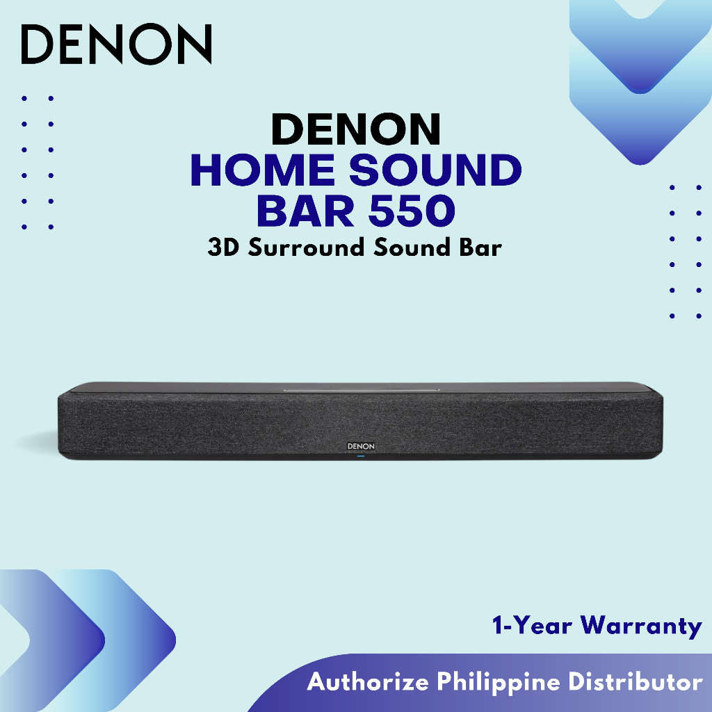 Denon Home Sound Bar 550 - Powered 4-channel sound bar with Dolby Atmos ...