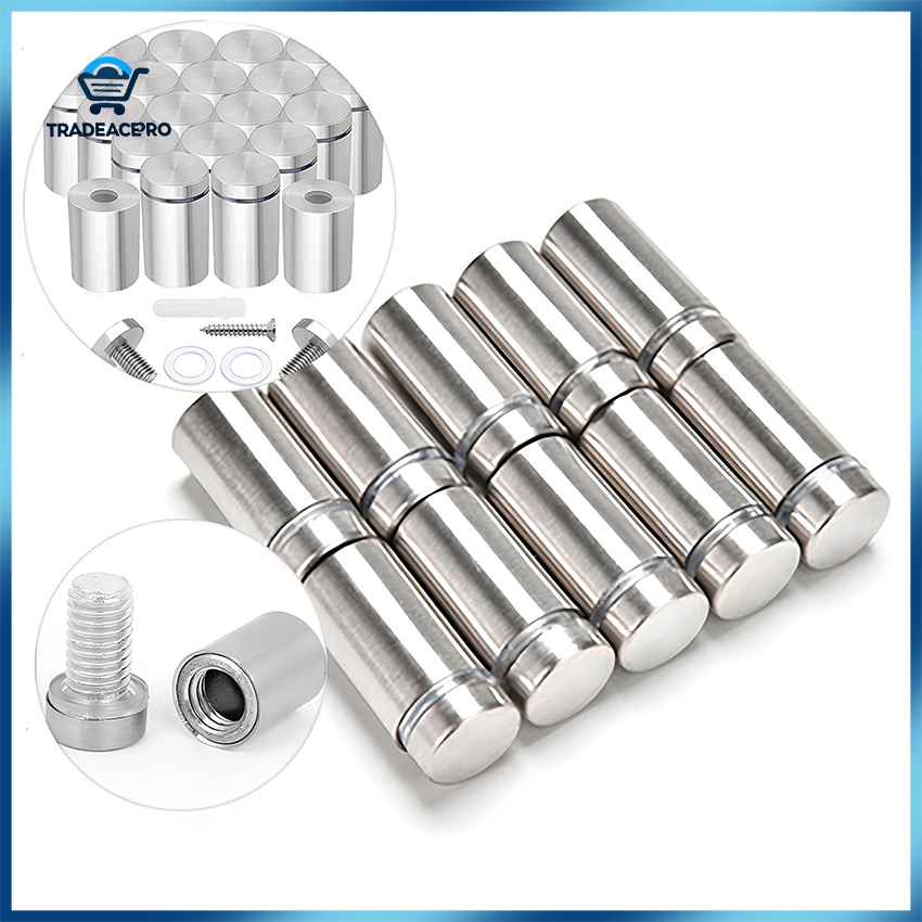 10PCS Glass Billboard Screws Stainless Steel Standoff Screws for Glass ...