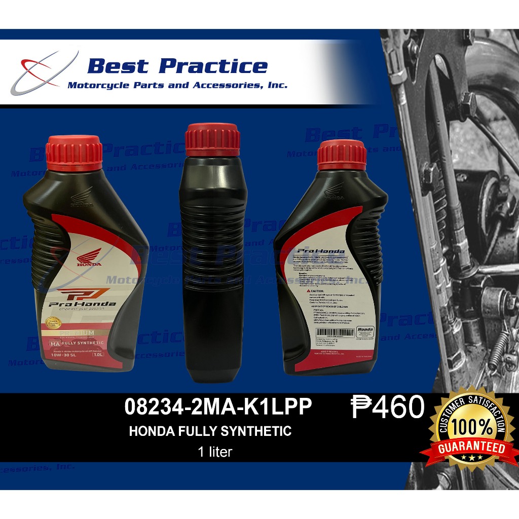 Honda Engine Oil RED CAP BLACK BODY - SL 10W-30 MA FULLY SYNTHETIC OIL ...