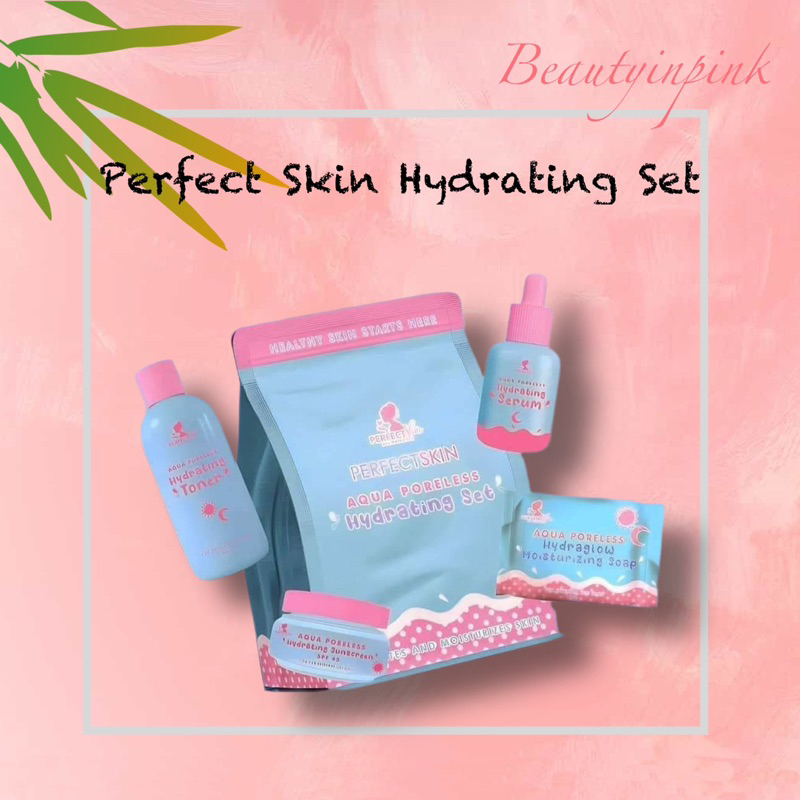 Authentic Perfect Skin Aqua Poreless Hydrating Set | Shopee Philippines