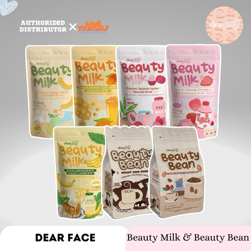 Dear Face Beauty Milk Melon Strawberry Mango Lychee Mango Beauty Bean ...