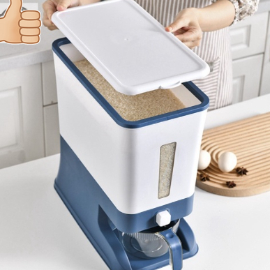new 8kg Rice Dispenser and Storage with measuring cup | Shopee Philippines