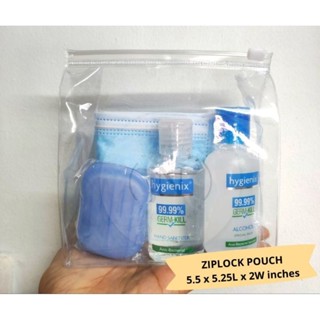 PVC Ziplock pouch for skincare, hygiene kit pouch and more | Shopee ...