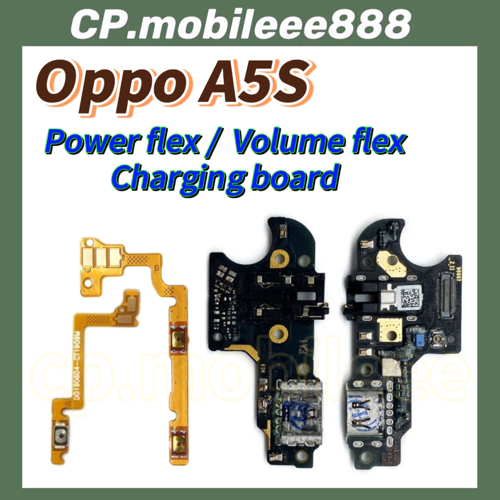 Oppo A5s Power Volume Flex Button Switch USB Charging Port Board For ...