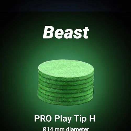 HORO Beast Pro Play Hard Leather Tip Pool Tip , Billiard cue tip , tip ...