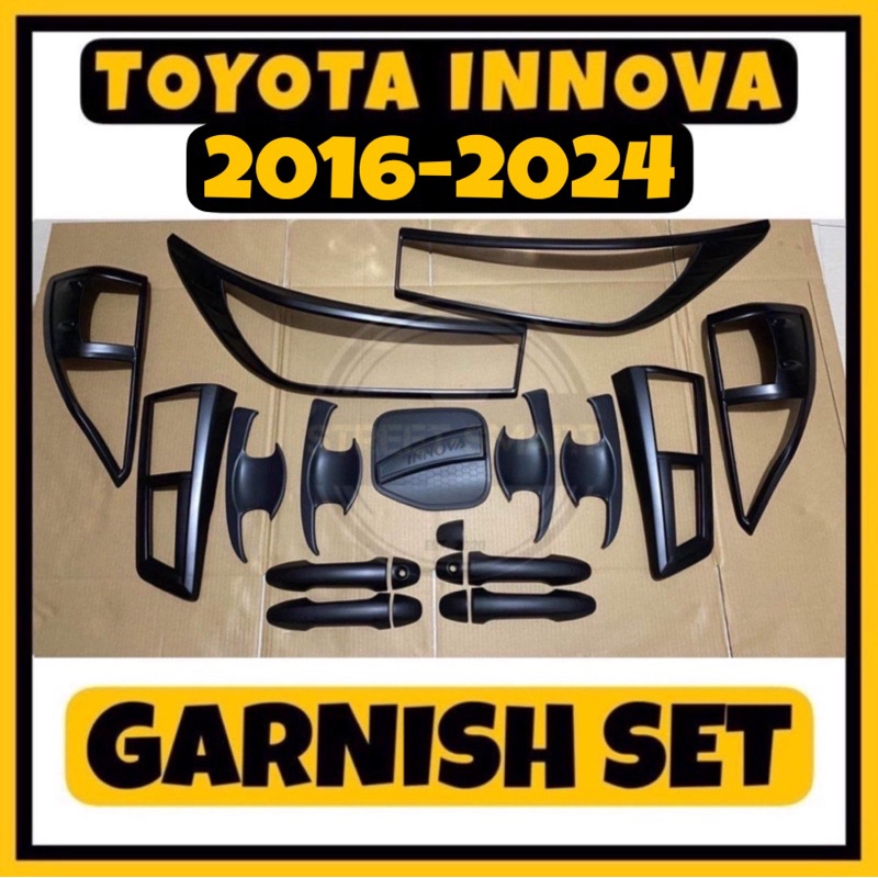 TOYOTA INNOVA 2016 to 2025 GARNISH SET IN MATTE BLACK | Shopee Philippines
