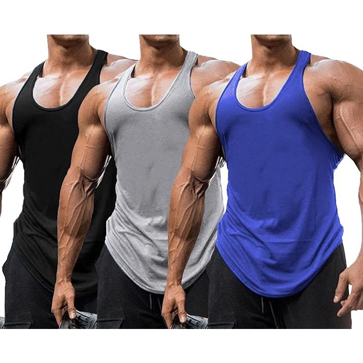 OVERSIZE MENS FITNESS RACERBACK TANK TOP - DRI FIT - Gym Muscle Sando ...