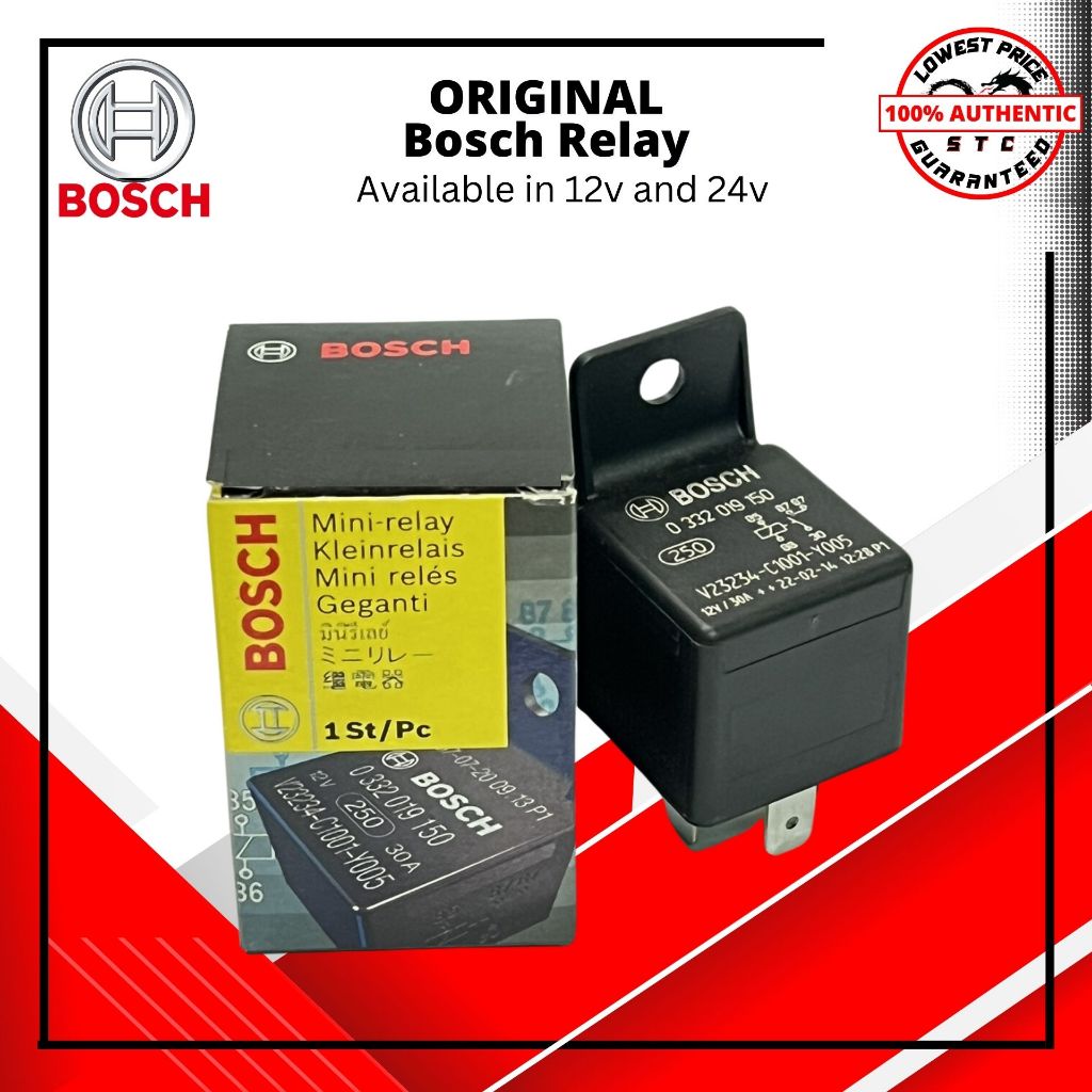 Authentic Bosch Relay 12v 24v | Shopee Philippines