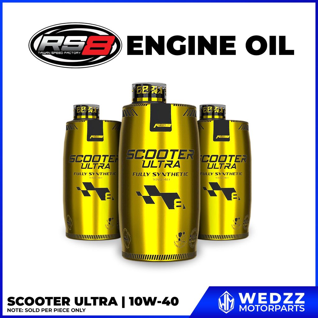 RS8 SCOOTER ULTRA FULLY SYNTETHIC ENGINE OIL ( 1L / 800ML ) | Shopee ...