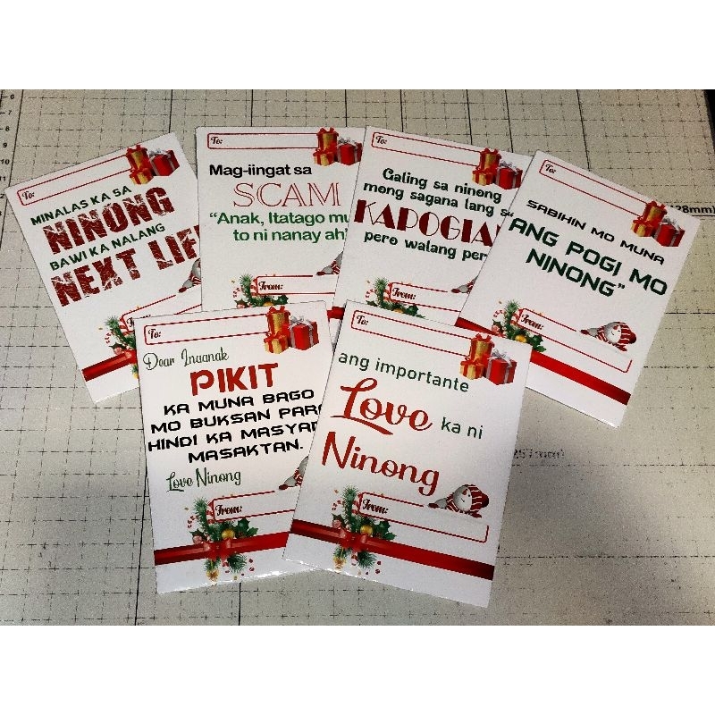 Money Envelope Ampao (Angpao) Customized Witty Ampao ninong & ninang for inaanak | Shopee ...