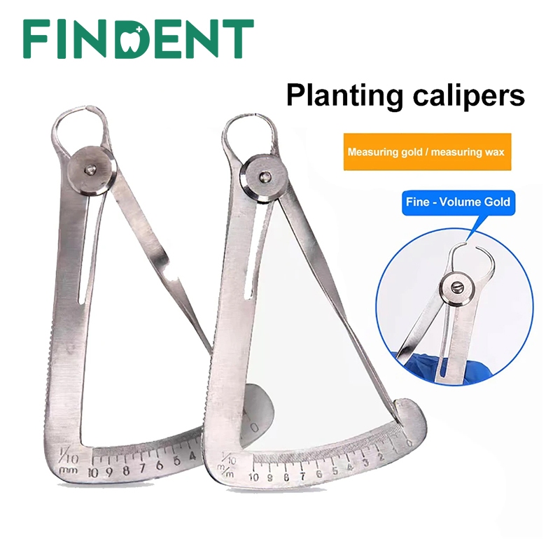 Crown Gauge Caliper Stainless Surgical Dental Measuring Ruler ...
