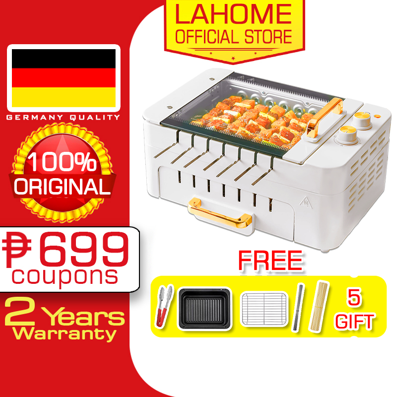 LaHome BBQ Barbecue Griller Grill Electric Indoor Outdoor Smokeless ...