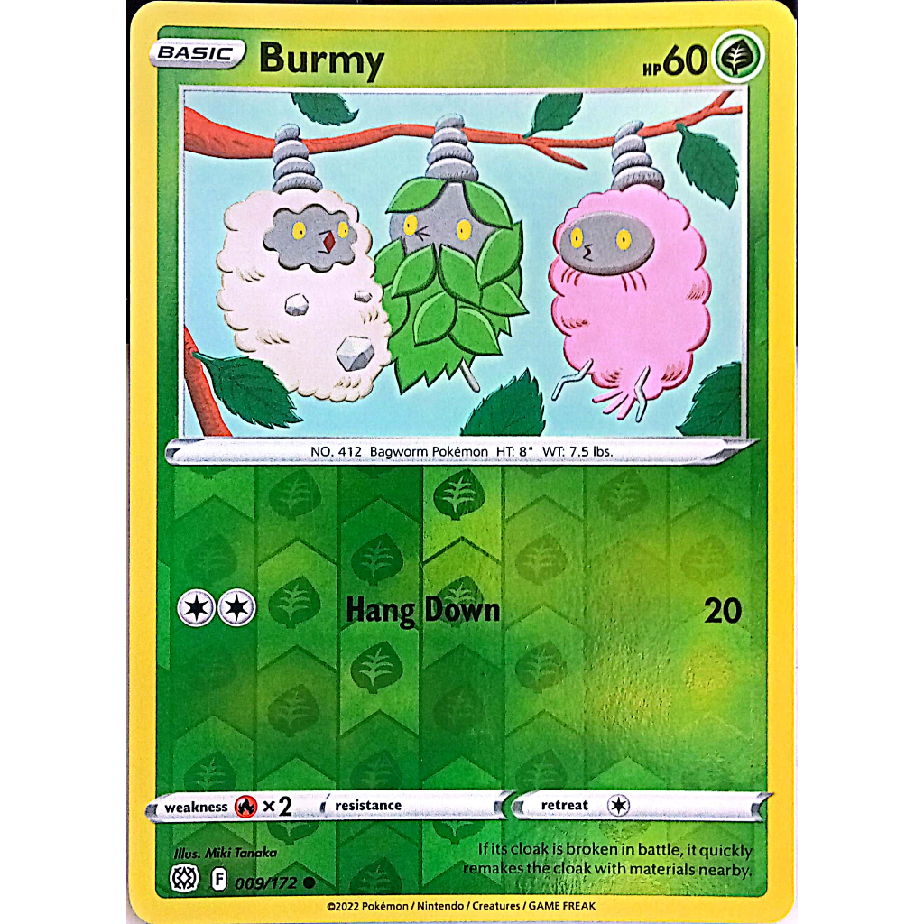 Pokemon TCG Burmy 009/172 Brilliant Stars Common | Shopee Philippines