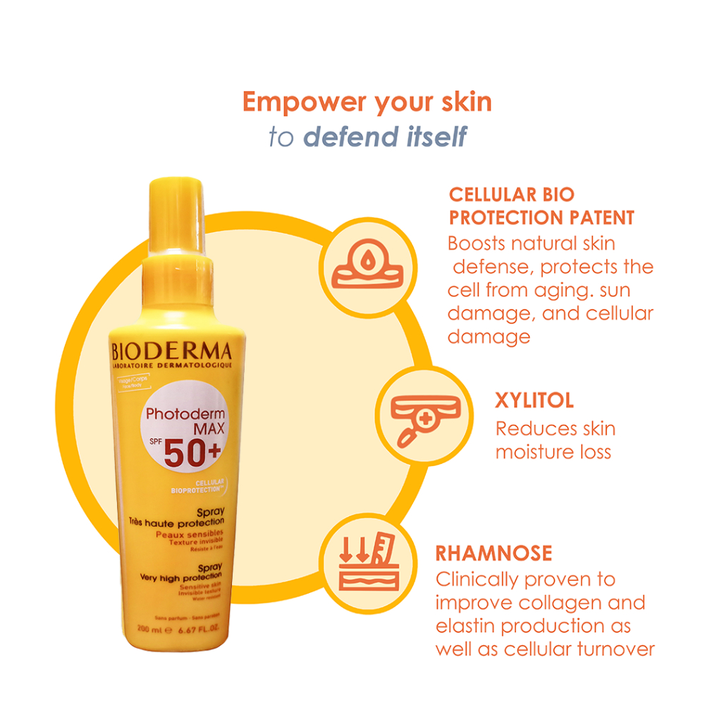 Bioderma Photoderm Max Spray SPF50+ 200ml, For Sun Protection | Shopee ...