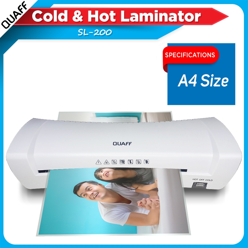 (PROMO PACKAGE) QUAFF MINI A4 Laminator SL-200 +Photo Top A4 Glossy+ Laminating Film 125 A4 ...