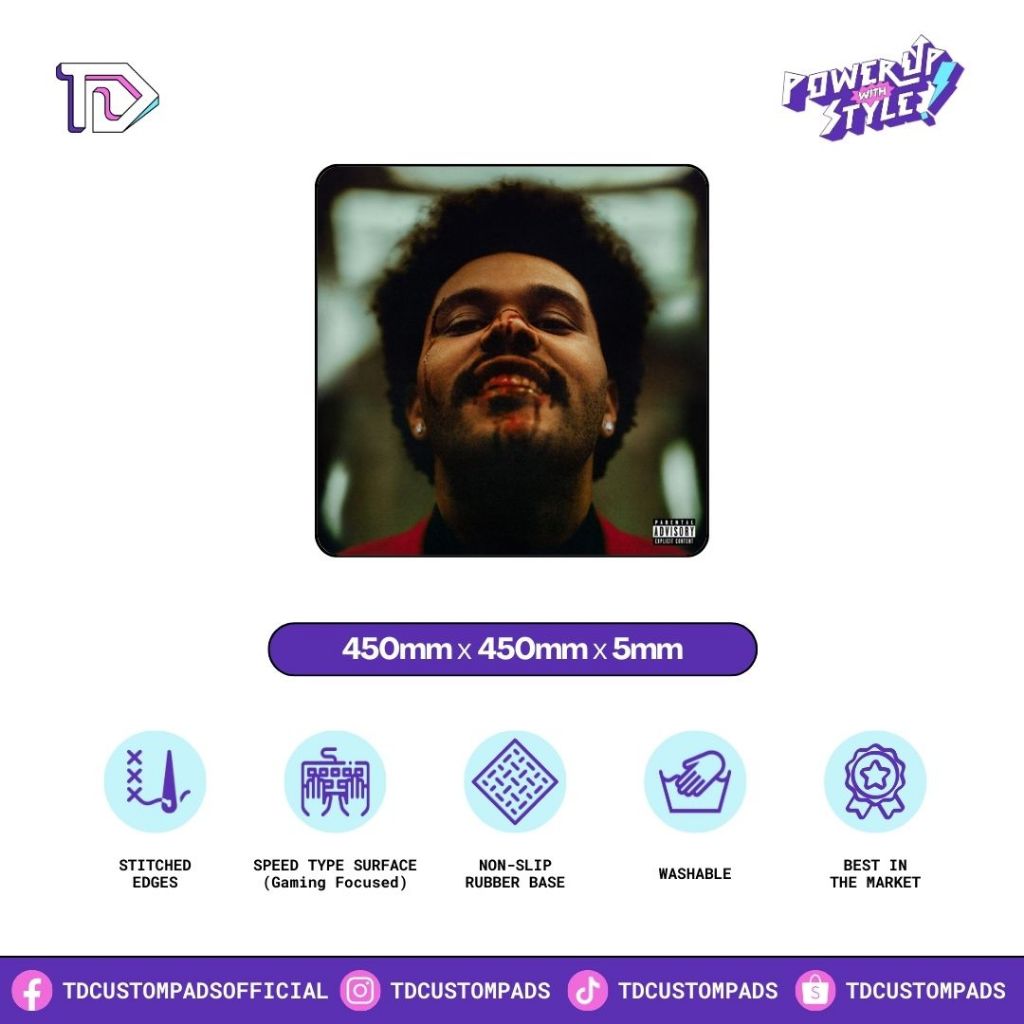 After Hours - The Weeknd 450x450x5mm Thick x Speed Type Variant ...
