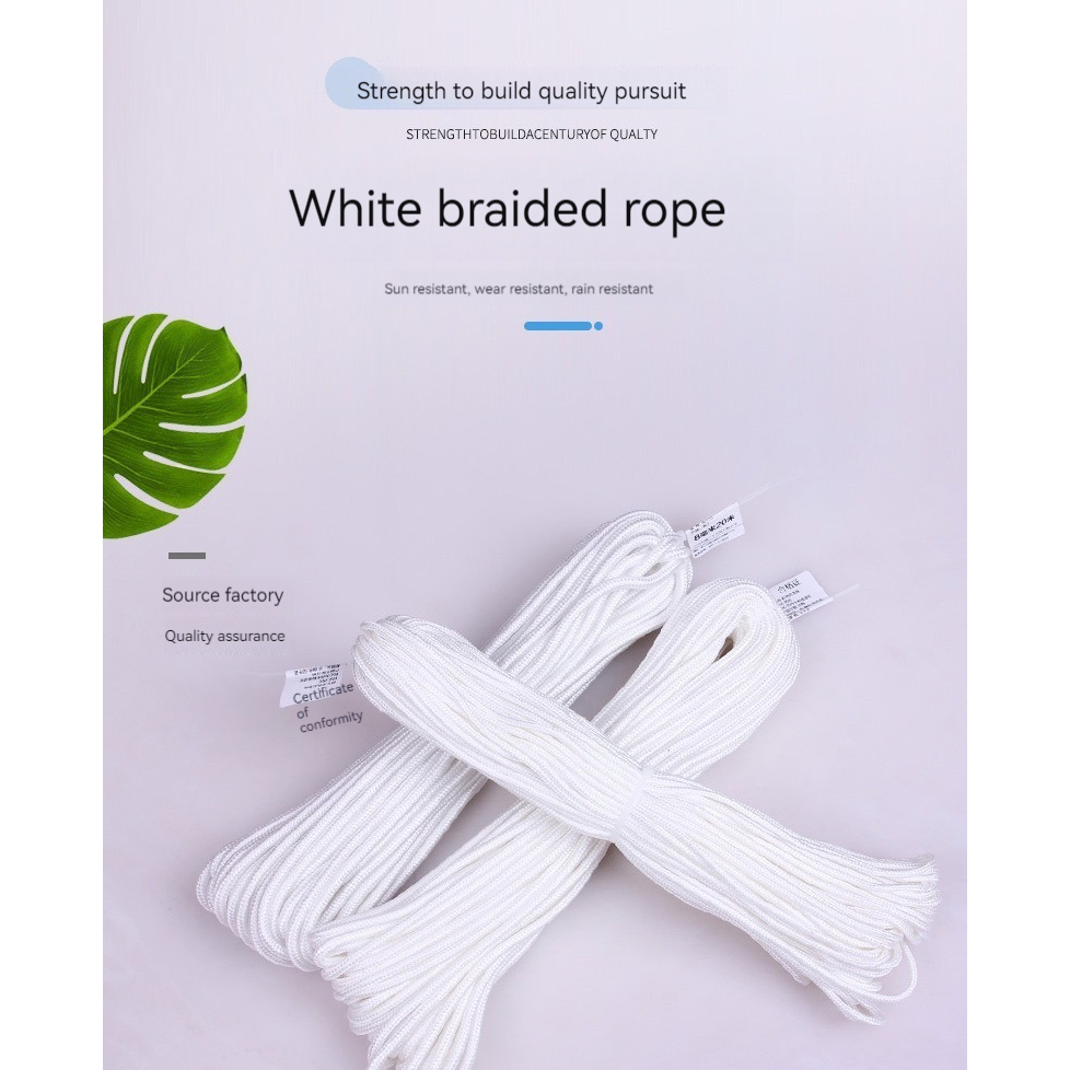 4mm High density nylon rope braided rope wear-resistant binding rope ...