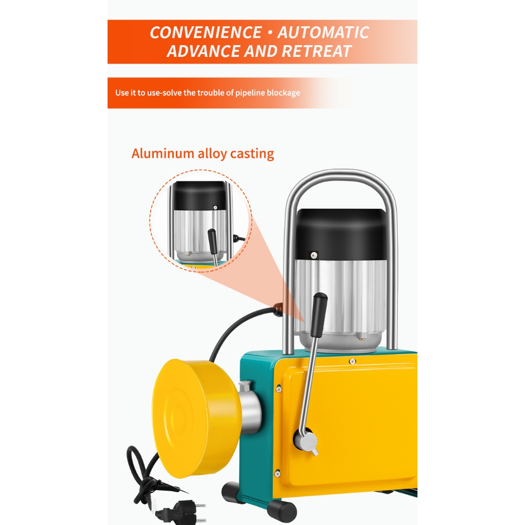 GQ-100B drainage pipe declogger sewer declogger drain snake clog ...