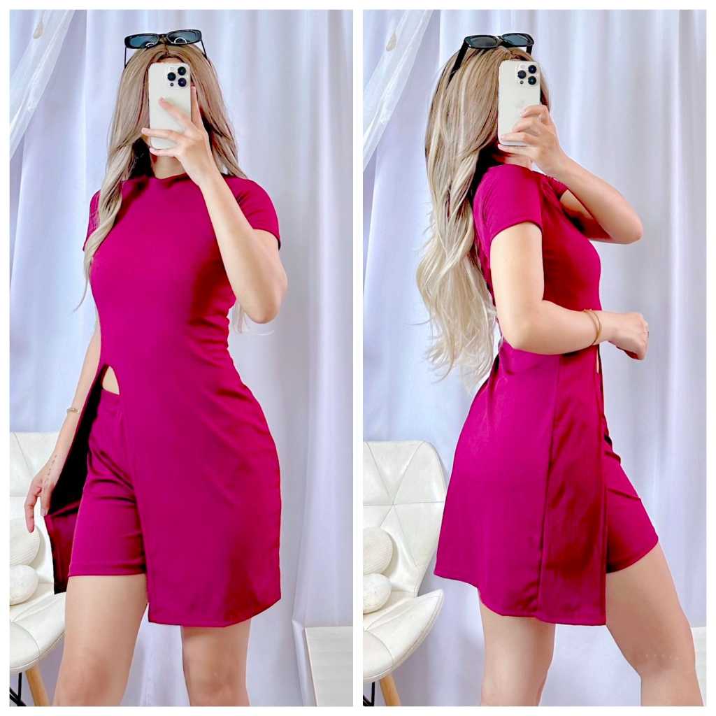 JER-JEN NAMI COORDINATES/SEXY SLIT DRESS AND SHORT TERNO/FITS SMALL TO ...