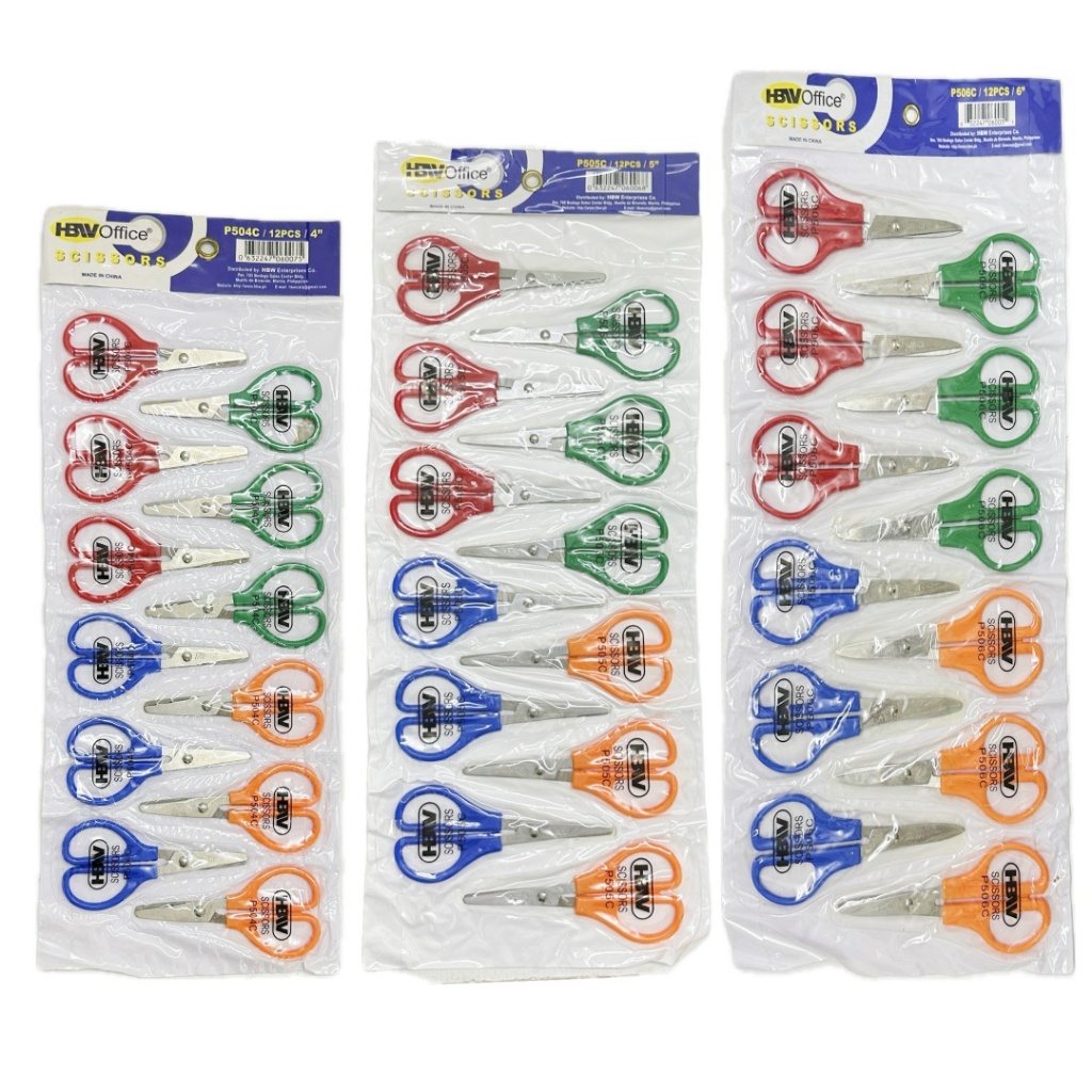 12pcs HBW Scissors #4' /#5" /#6" | Shopee Philippines