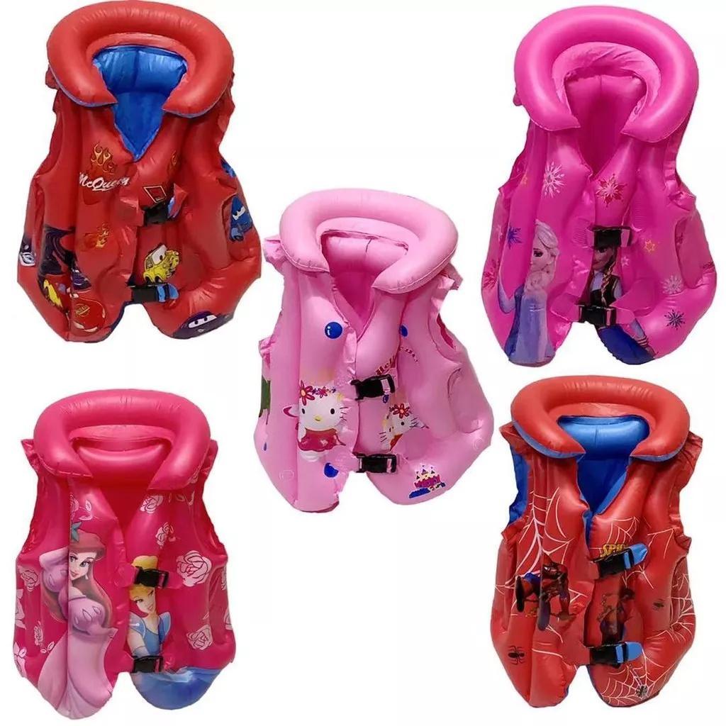 Lifevest Cartoons Character Toddlers Kids Swimming Vest Inflatable ...